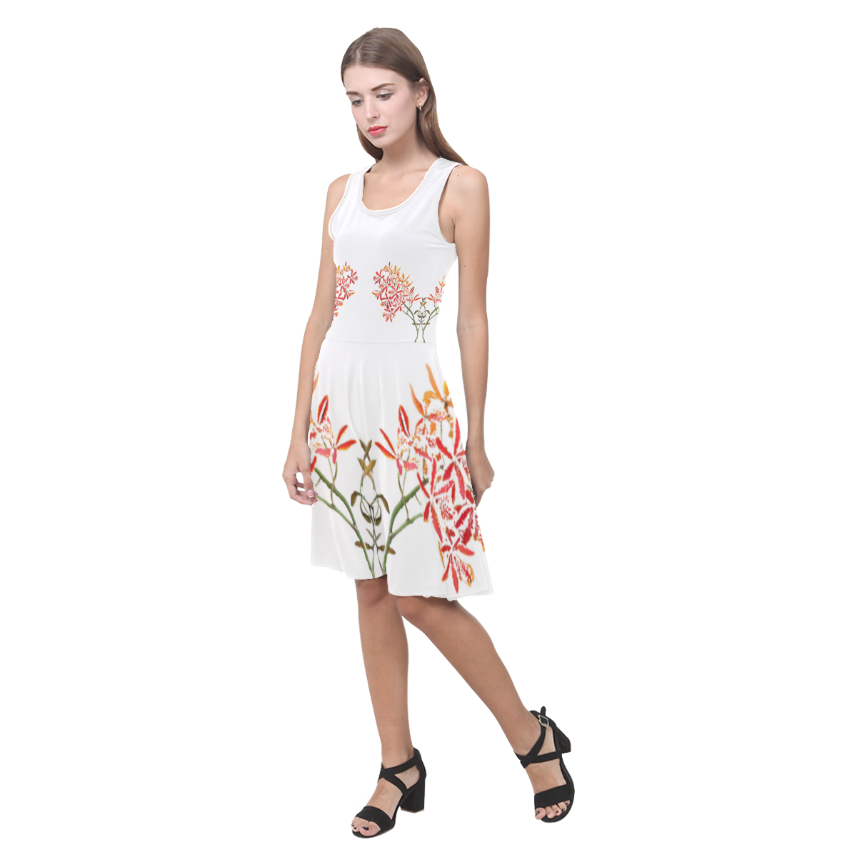 orchid mask Atalanta Casual Sundress(Model D04) | ID: D964928