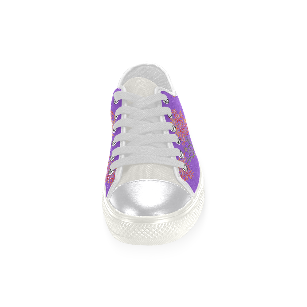 orchid lavender Canvas Women's Shoes/Large Size (Model 018) | ID: D966025