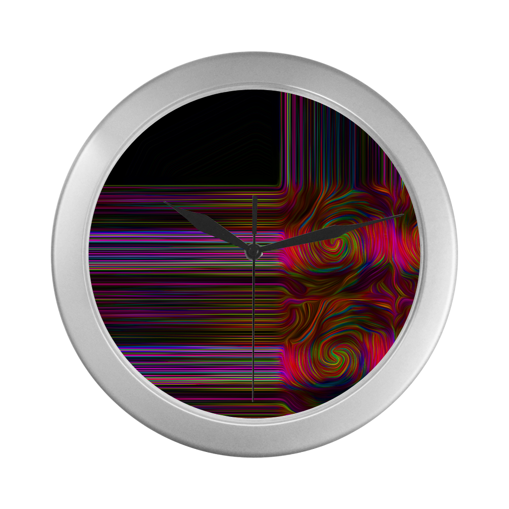 sd jimbo Silver Color Wall Clock | ID: D974818