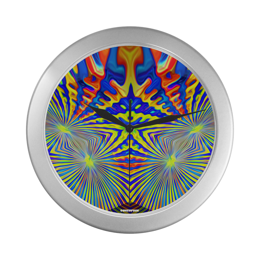 sd geilo 666 Silver Color Wall Clock | ID: D975165