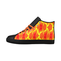 FLAMES Aquila High Top Microfiber Leather Women's Shoes (Model 032 ...