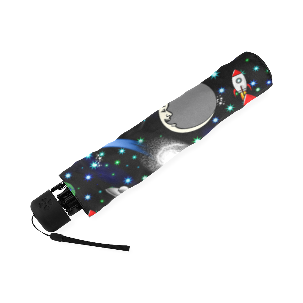 Galaxy Universe - Planets, Stars, Comets, Rockets Foldable Umbrella ...