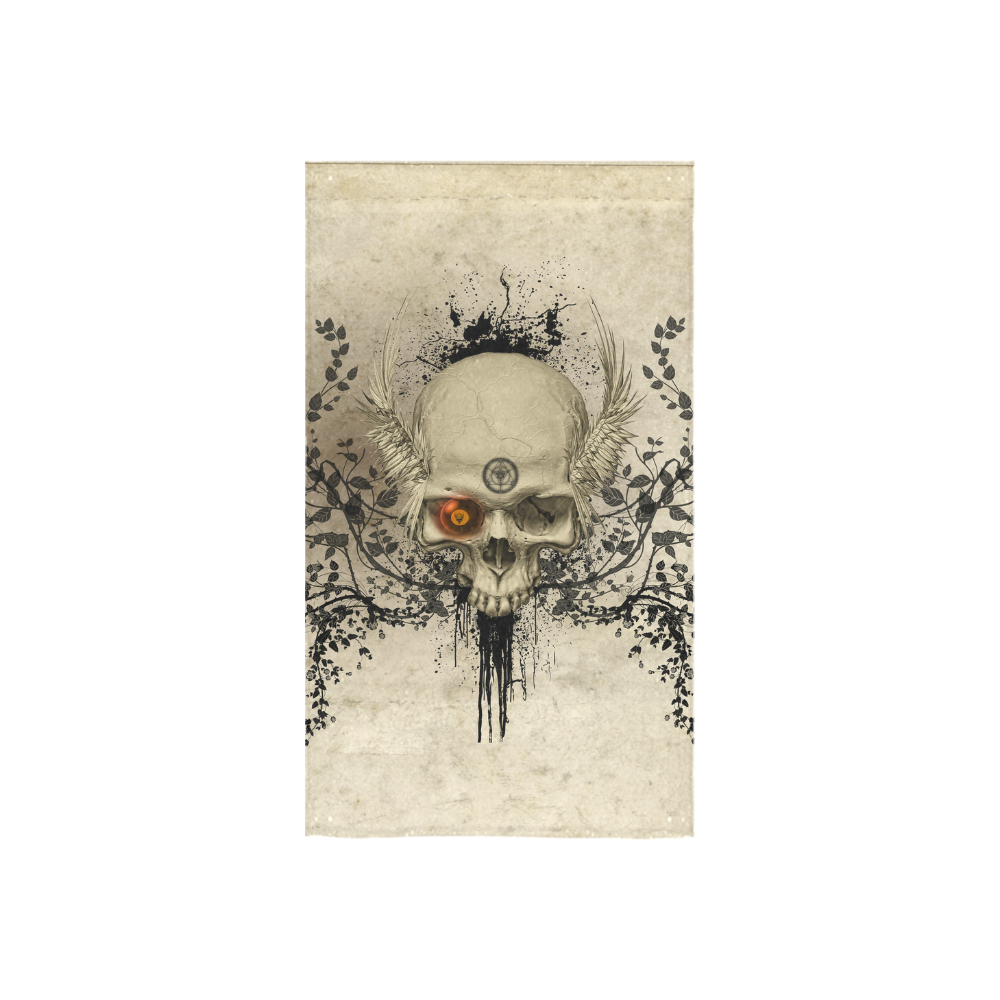 Amazing skull with wings,red eye Custom Towel 16"x28" | ID: D999047