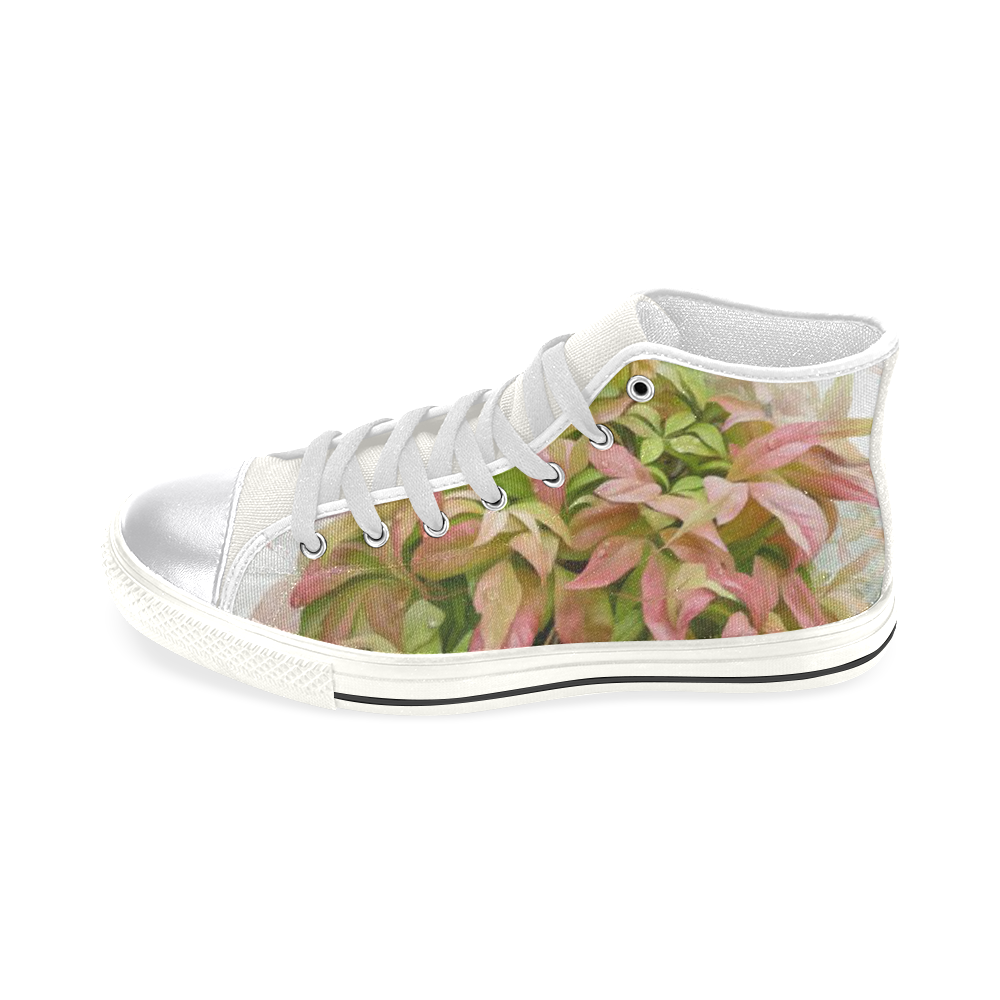 Pot full of colors, watercolors Women's Classic High Top Canvas Shoes ...