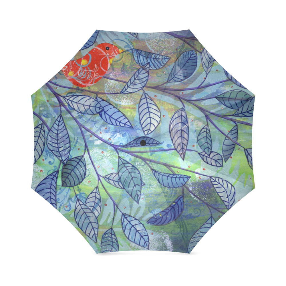 red and blue Foldable Umbrella (Model U01) | ID: D1010953