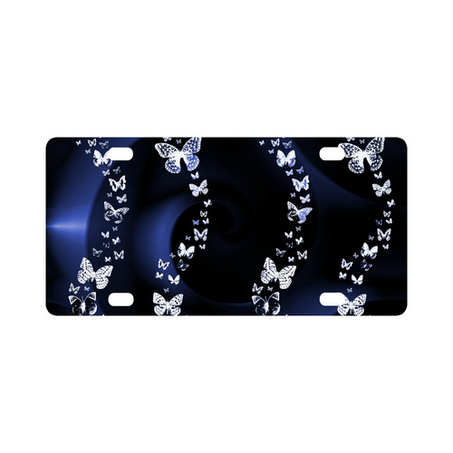 Blue Butterflies Classic License Plate | ID: D1011231
