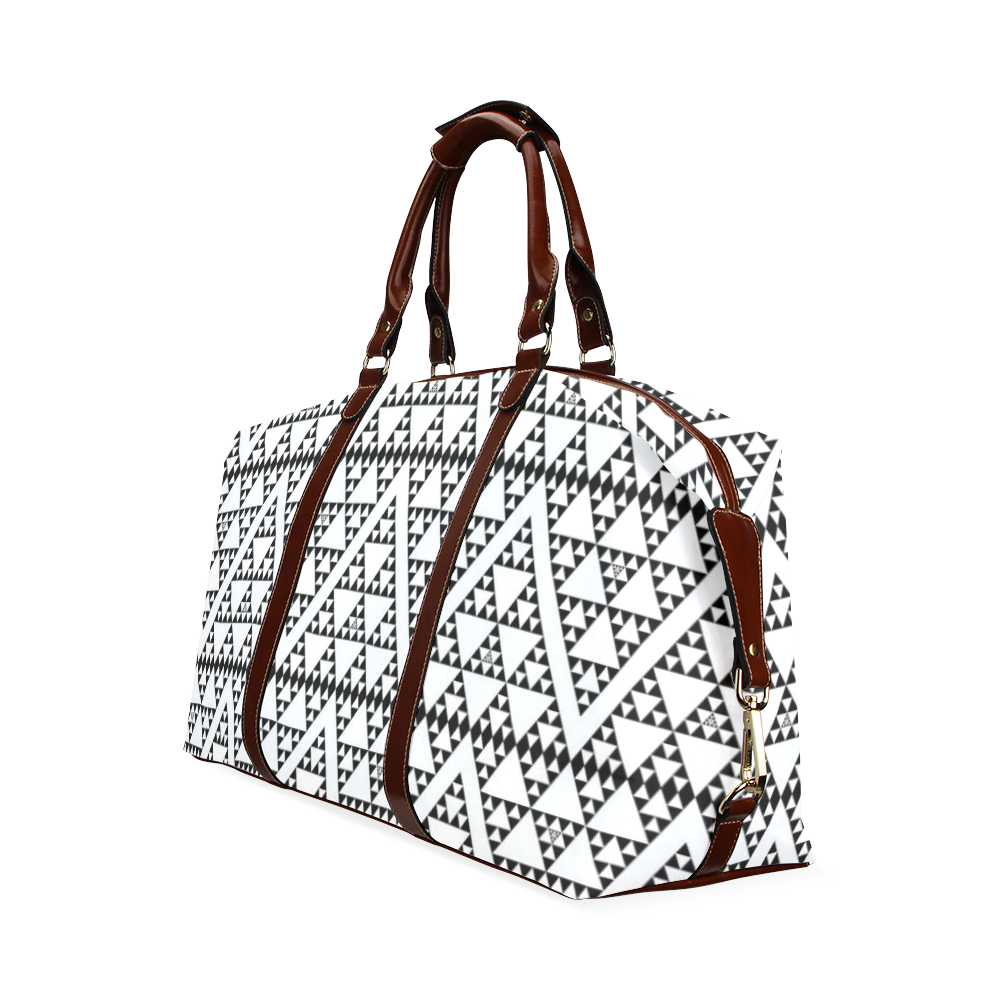 triangles in triangles pattern Classic Travel Bag (Model 1643) Remake ...