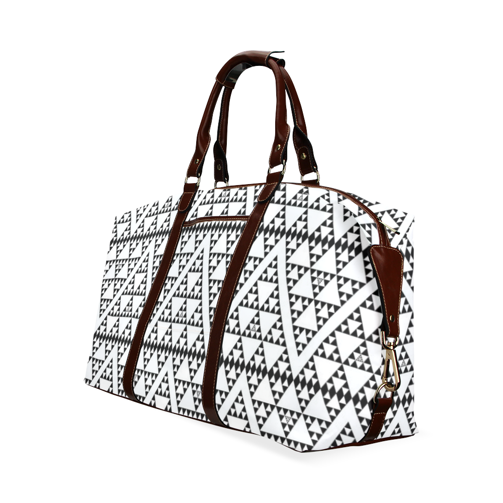 triangles in triangles pattern Classic Travel Bag (Model 1643) Remake ...