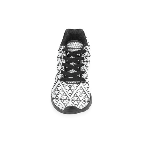triangles in triangles pattern Men’s Running Shoes (Model 020) | ID ...