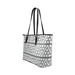 triangles in triangles pattern Leather Tote Bag/Large (Model 1651) | ID ...