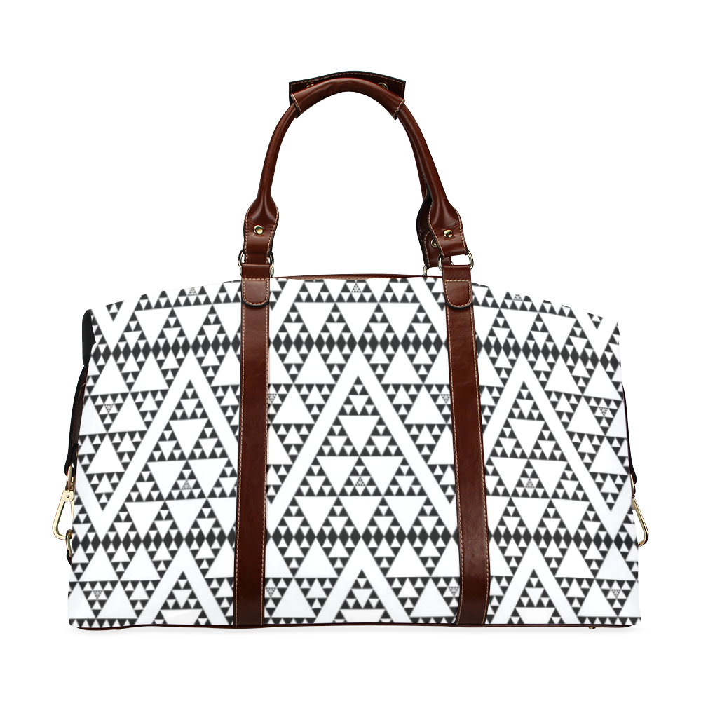 triangles in triangles pattern Classic Travel Bag (Model 1643) Remake ...