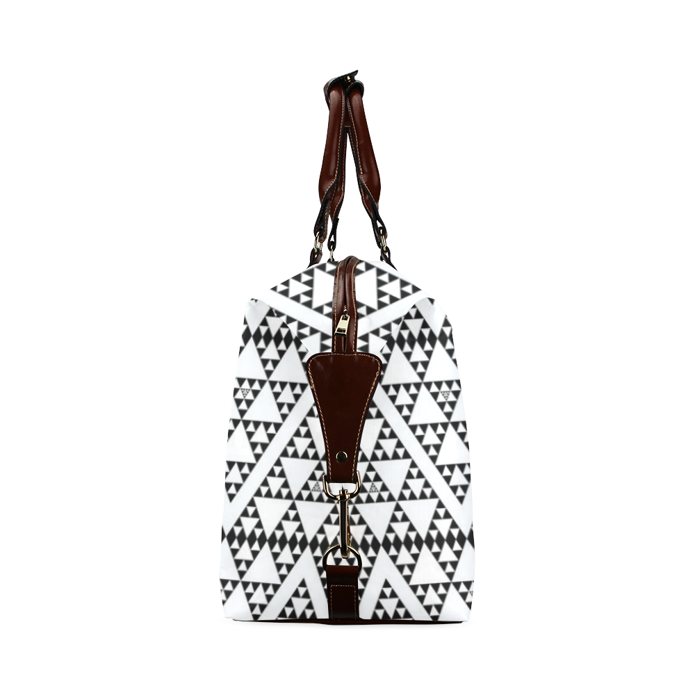 triangles in triangles pattern Classic Travel Bag (Model 1643) Remake ...