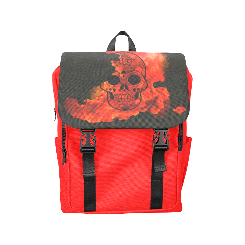 smoky skull D Casual Shoulders Backpack (Model 1623) | ID: D1020569