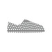 triangles in triangles pattern Canvas Women's Shoes/Large Size (Model ...