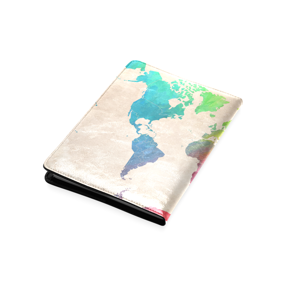 world map Custom NoteBook A5 | ID: D1022730