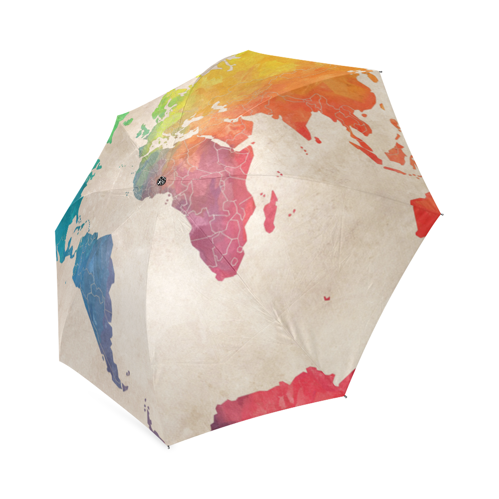 world map Foldable Umbrella (Model U01) | ID: D1022729