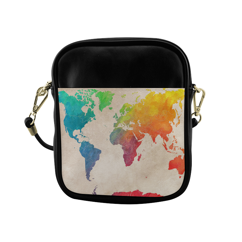 world map Sling Bag (Model 1627) | ID: D1022453