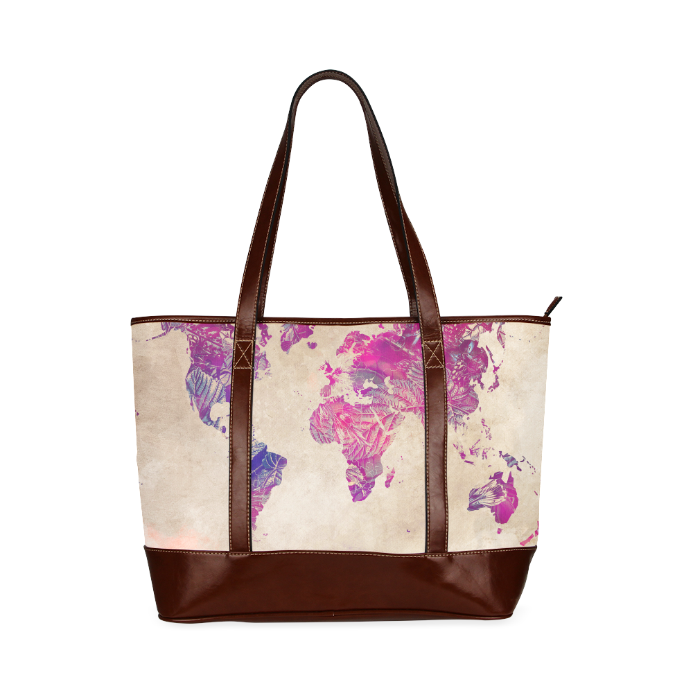world map Tote Handbag (Model 1642) | ID: D1022463