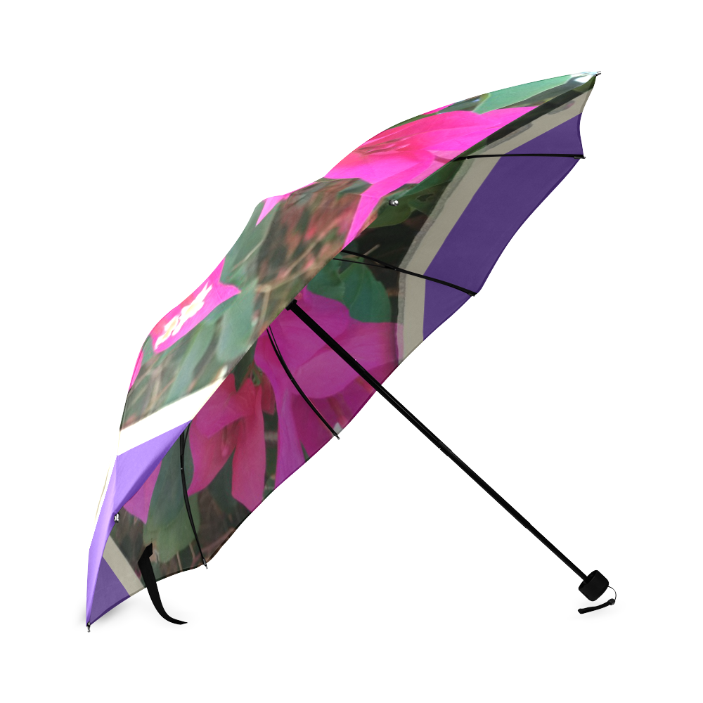 Palms springs fuchias umbrella Purple Foldable Umbrella (Model U01 ...