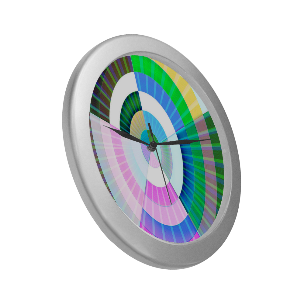 Cornea - Jera Nour Silver Color Wall Clock | ID: D1084741