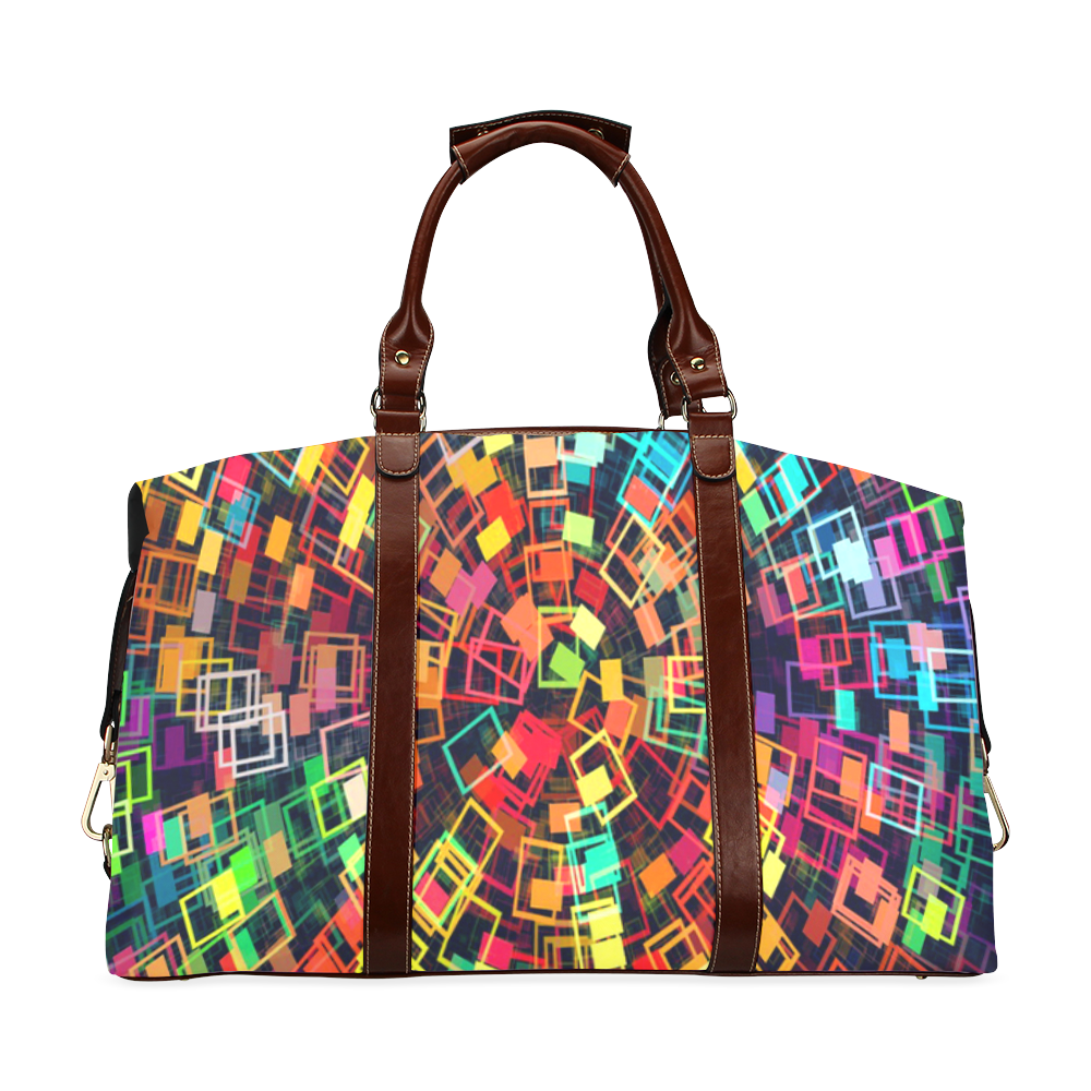 Neon Vortex Classic Travel Bag (Model 1643) Remake | ID: D1109511