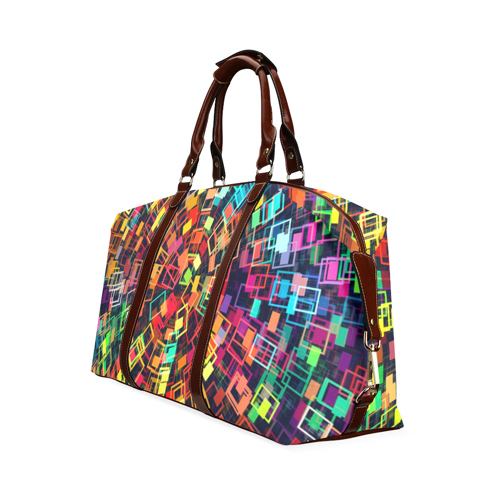 Neon Vortex Classic Travel Bag (Model 1643) Remake | ID: D1109511