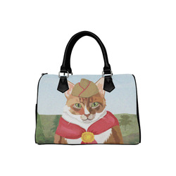 Blue Cat Boston Handbag (Model 1621) | ID: D1121064