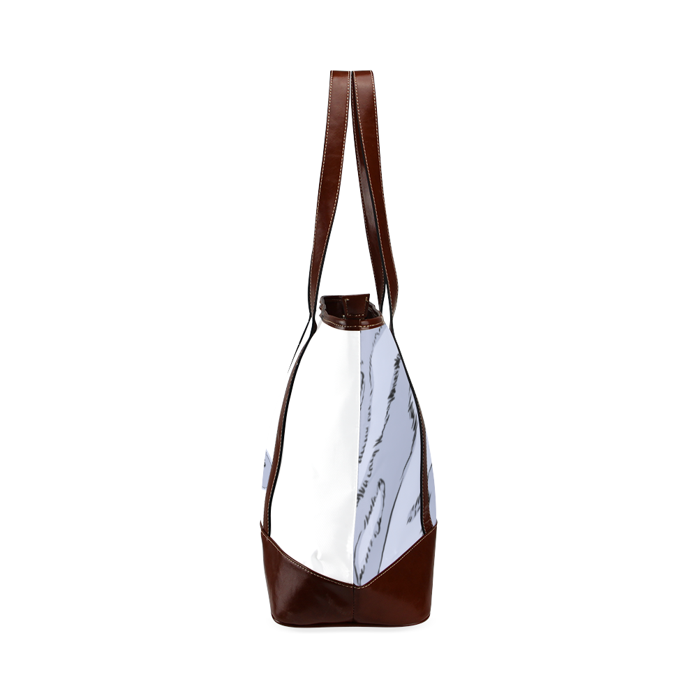 Blue cat Tote Handbag (Model 1642) | ID: D1121041