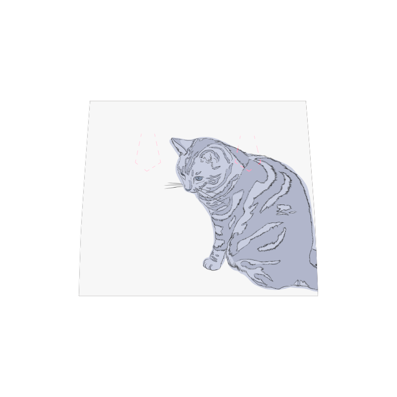 Blue Cat Boston Handbag (Model 1621) | ID: D1121064