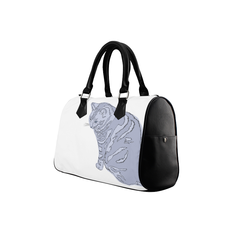 Blue Cat Boston Handbag (Model 1621) | ID: D1121064