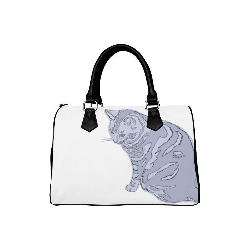 Blue Cat Boston Handbag (Model 1621) | ID: D1121064