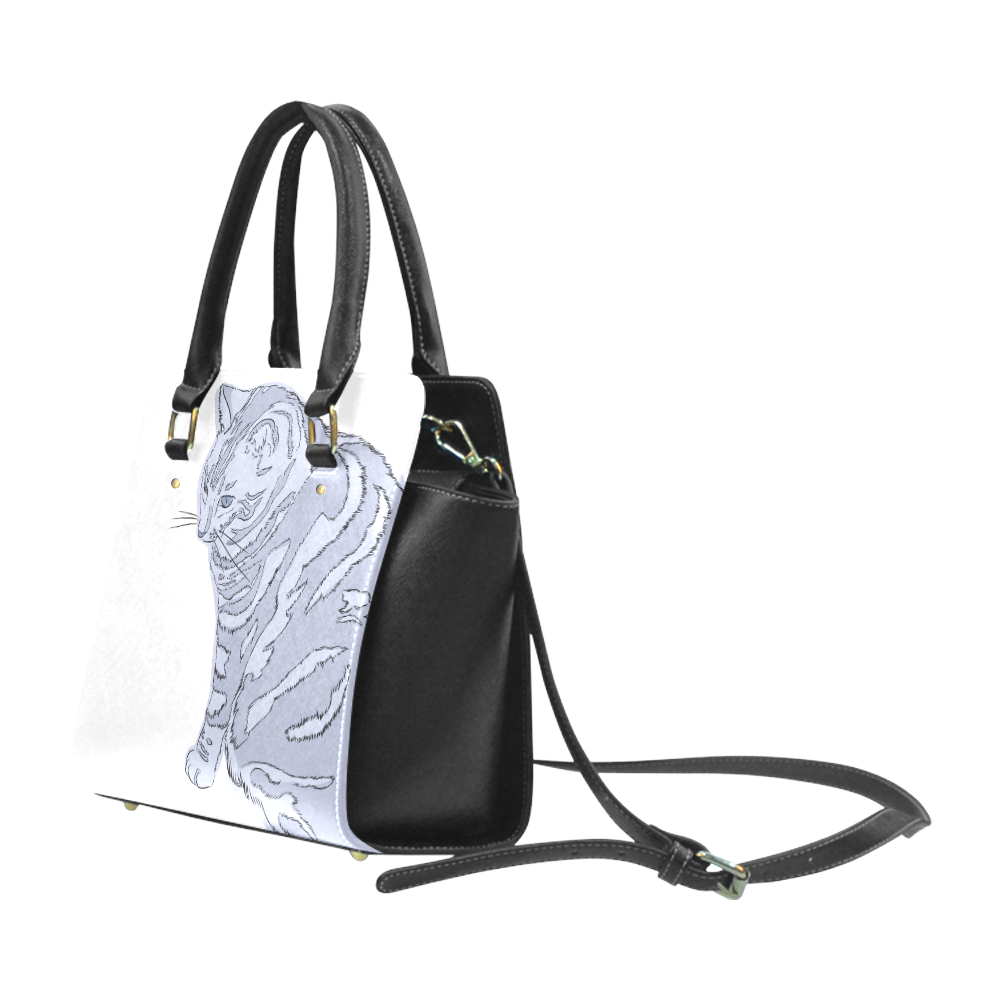 Blue Cat Classic Shoulder Handbag (Model 1653) | ID: D1121067