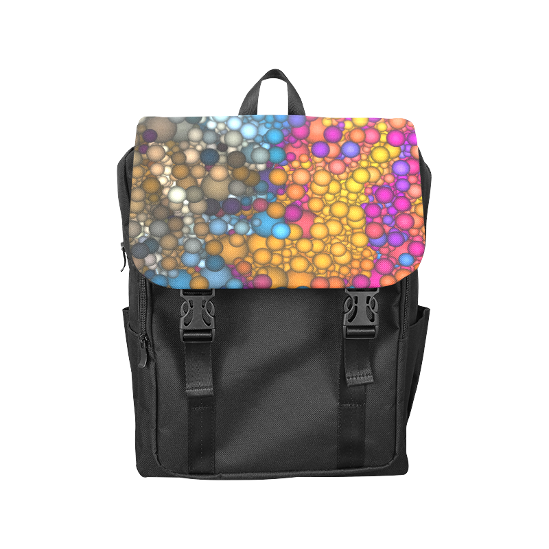 Dotted Gradients Chaos Pattern multicolored Casual Shoulders Backpack ...