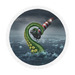 Sea Monster Attack Lighthouse Circular Beach Shawl 59"x 59" | ID: D1224574