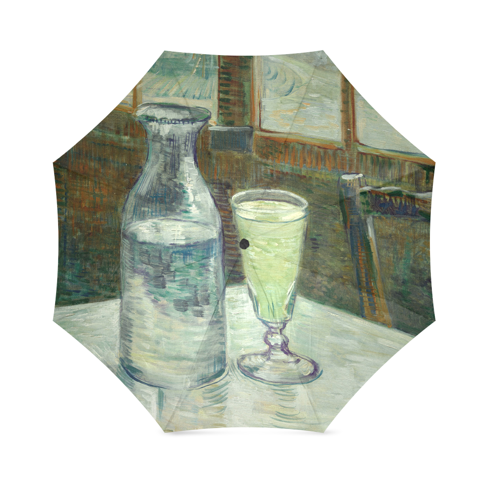 Van Gogh Cafe Table with Absinthe Detail Foldable Umbrella (Model U01 ...
