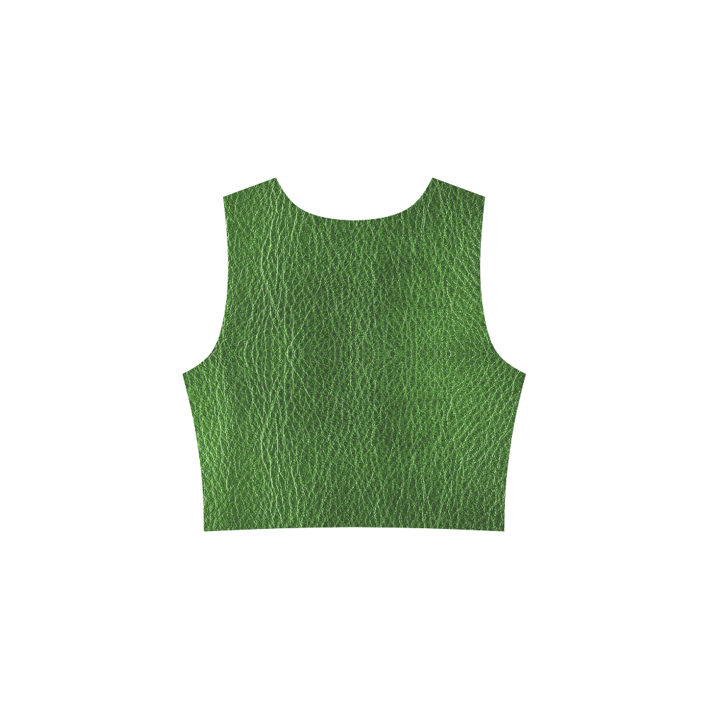 Leather-Look Irish Clover Sleeveless Ice Skater Dress (D19) | ID: D1234958