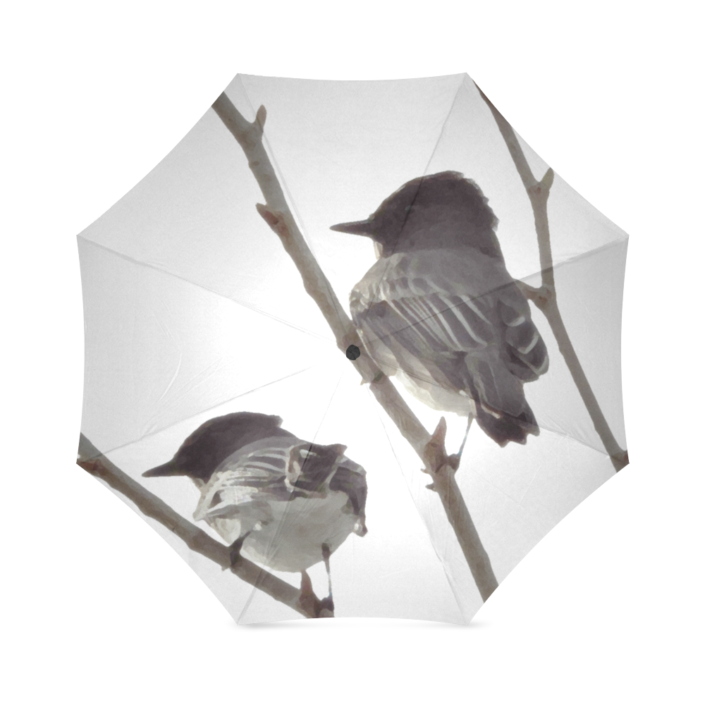 Winter Birds Foldable Umbrella (Model U01) | ID: D1236162