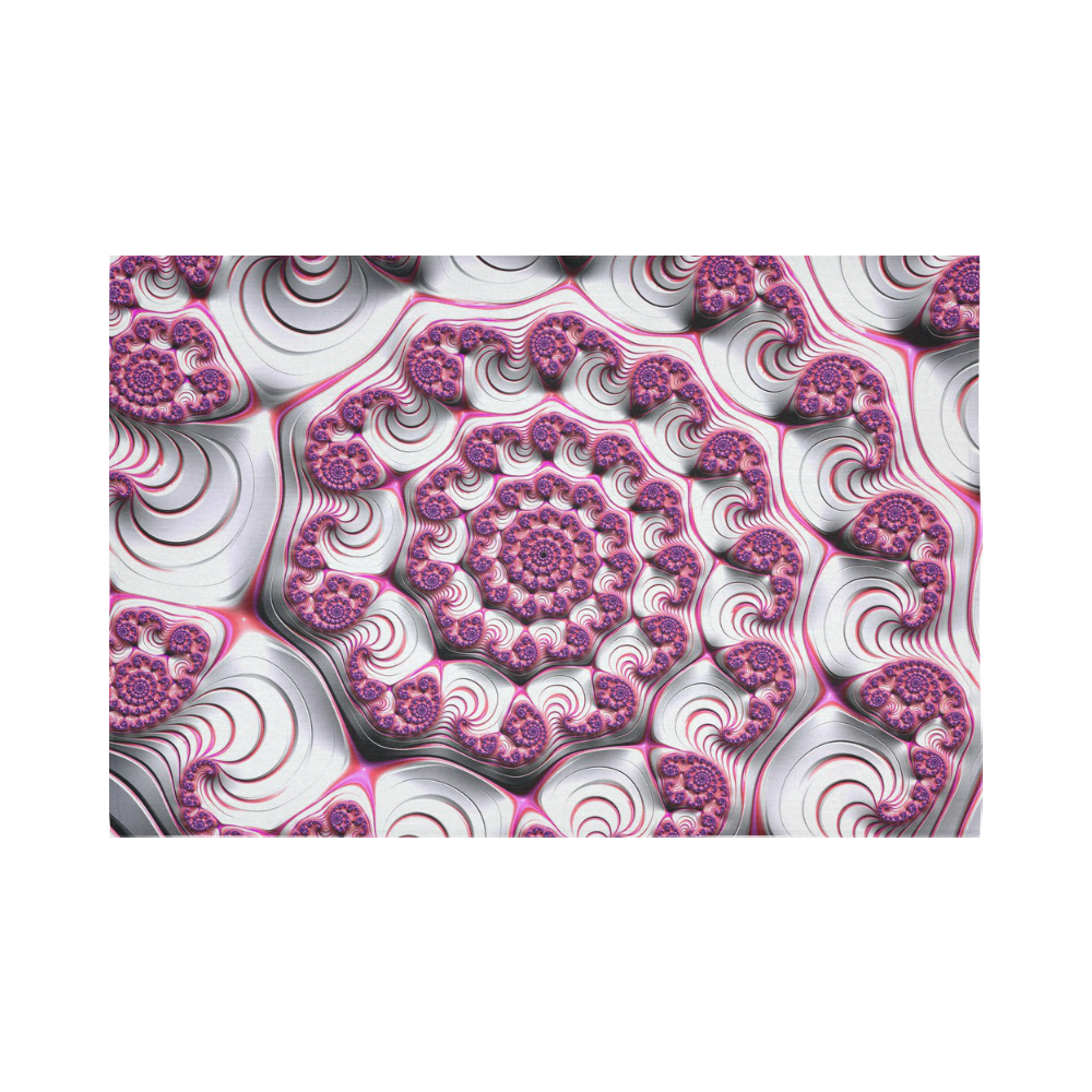 Pink Candy Divinity Fudge Fractal Art Cotton Linen Wall Tapestry 90"x ...
