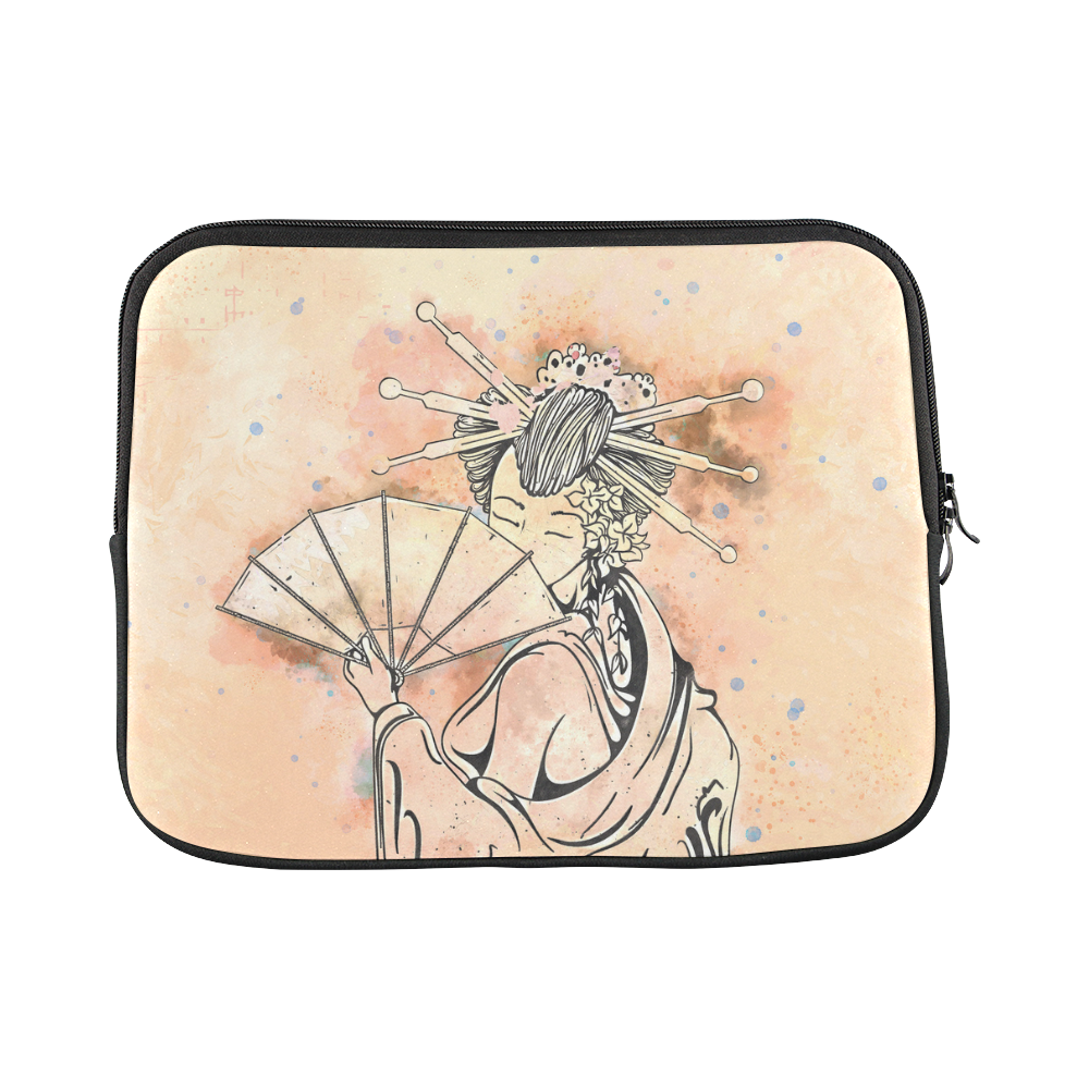 Vintage japanese beautiful geisha girl Custom Laptop Sleeve 13" | ID ...
