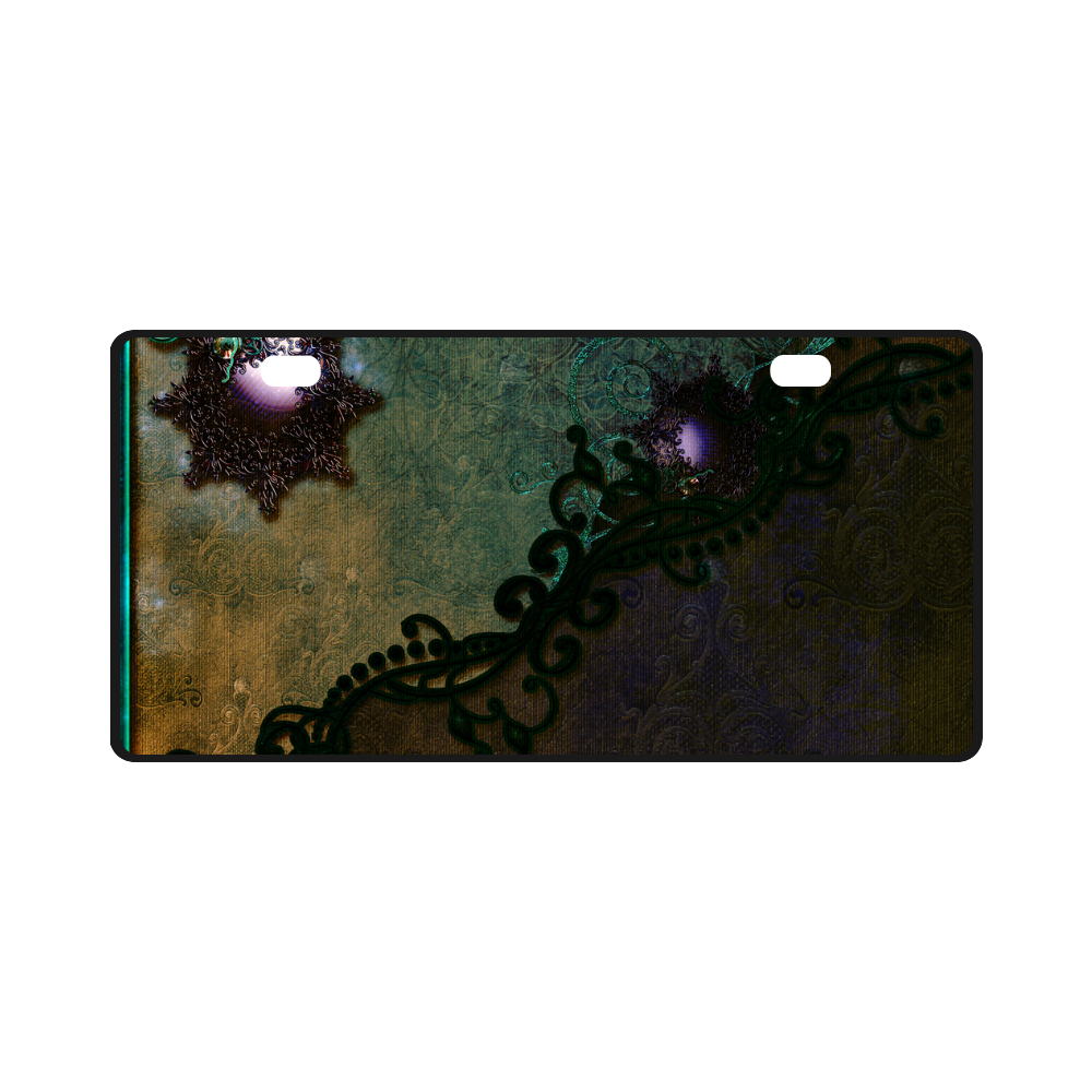 Dark vintage design License Plate | ID: D1261840