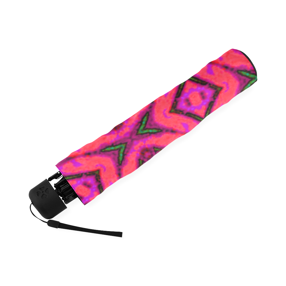 NEON ROSE GARDEN Foldable Umbrella (Model U01) | ID: D1261143