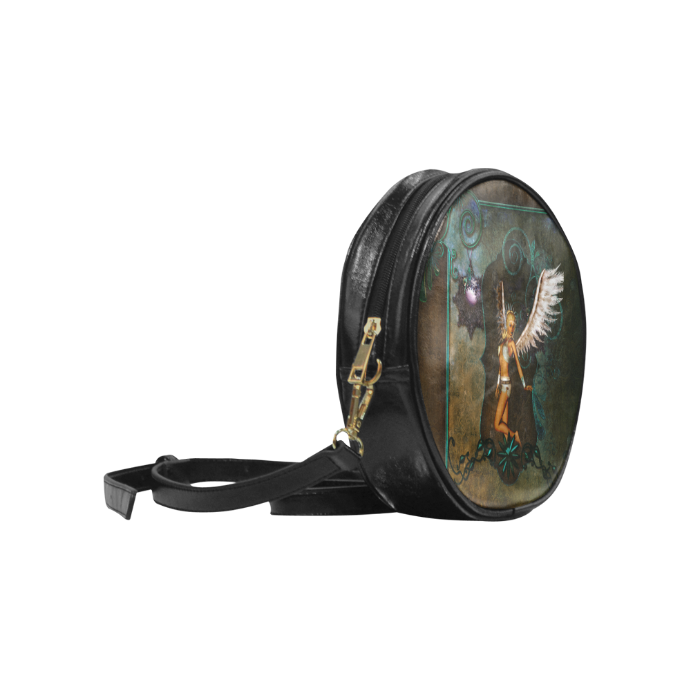 Awesome angel vintage design Round Sling Bag (Model 1647) | ID: D1266727
