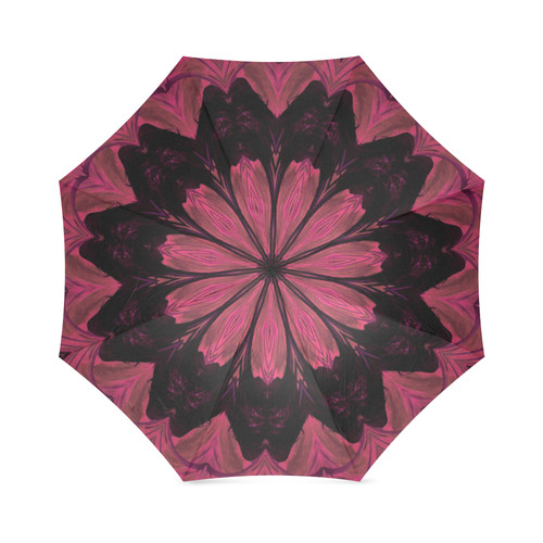 CORAL SWIRL Foldable Umbrella (Model U01) | ID: D1267317