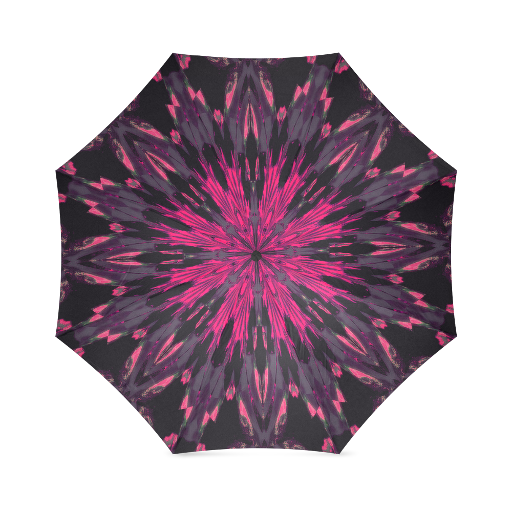 ROSE SPLASH Foldable Umbrella (Model U01) | ID: D1267287