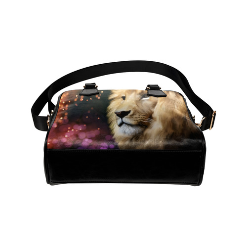 Male lion digital painting Shoulder Handbag (Model 1634) | ID: D1281995