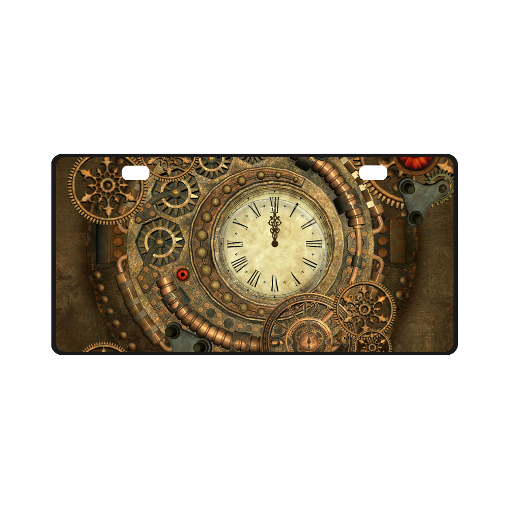 Steampunk, awesome clockwork License Plate | ID: D1302112