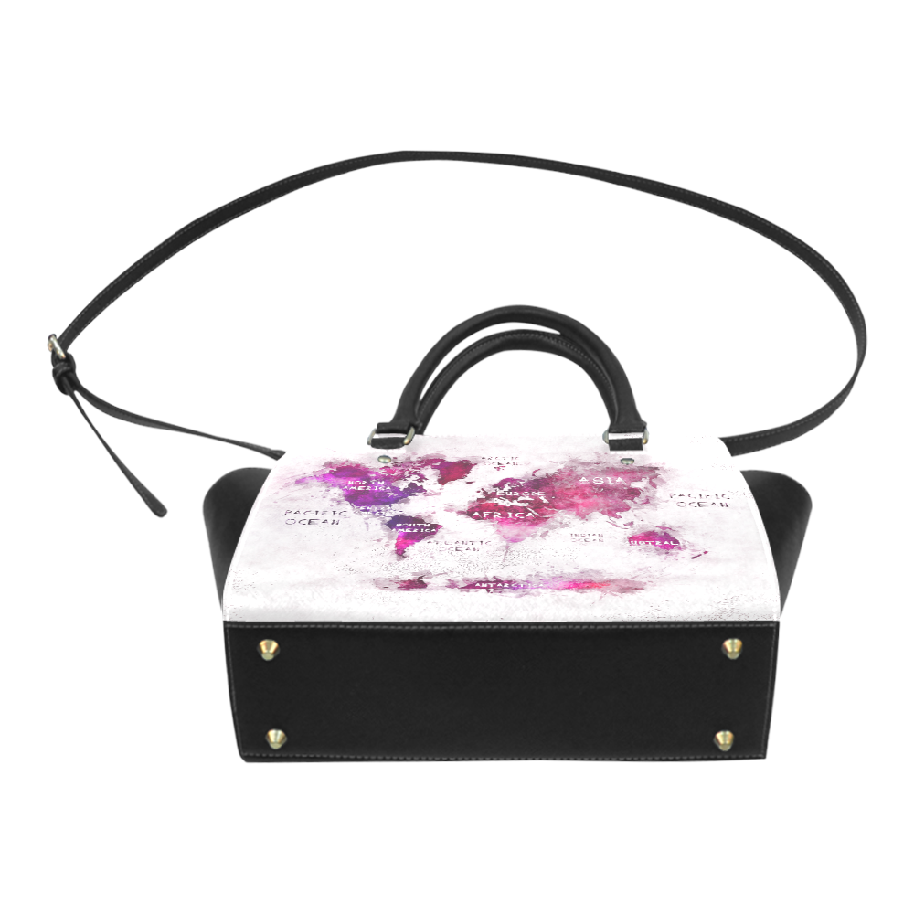 world map Classic Shoulder Handbag (Model 1653) | ID: D1303093