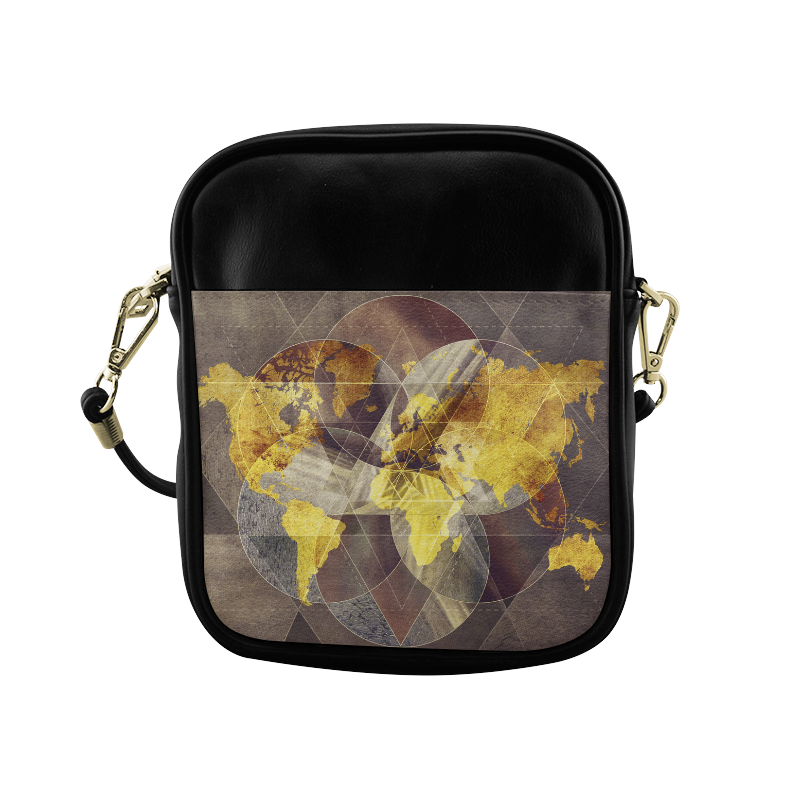 world map Sling Bag (Model 1627) | ID: D1304709