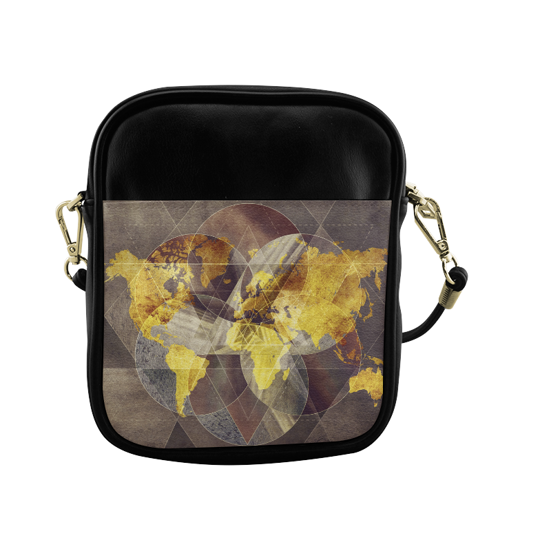 world map Sling Bag (Model 1627) | ID: D1304709