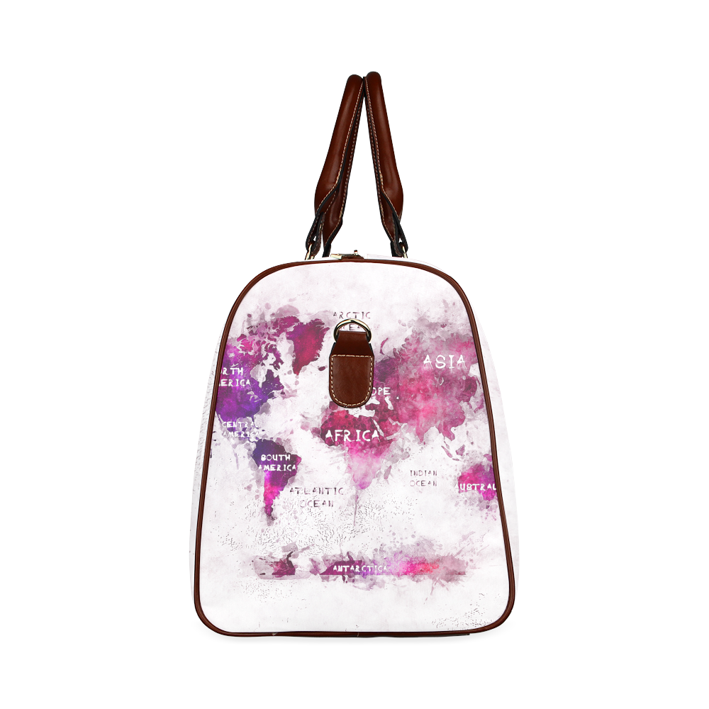 world map Waterproof Travel Bag/Small (Model 1639) | ID: D1305079